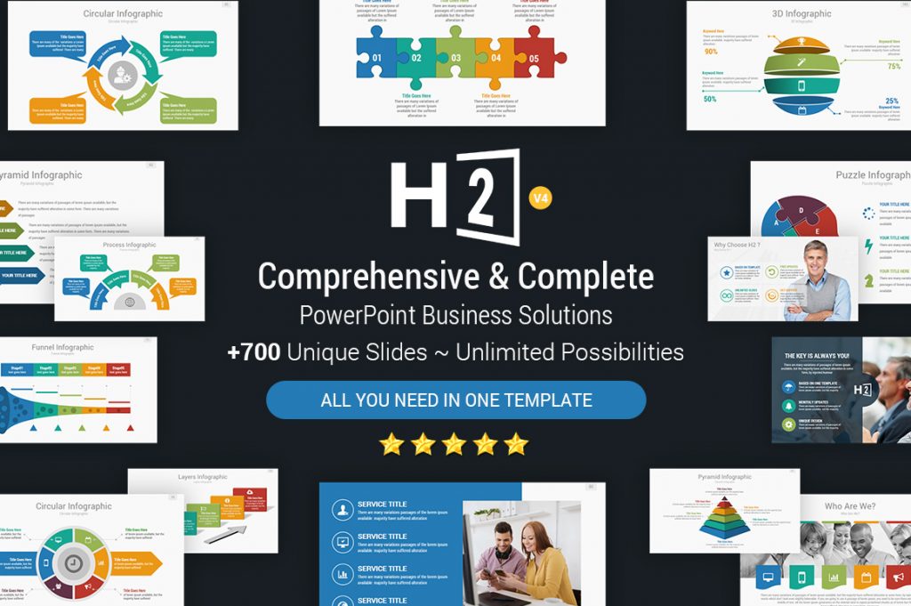 H2 Plus Comprehensive Business Solutions PowerPoint Templates Bundle ...